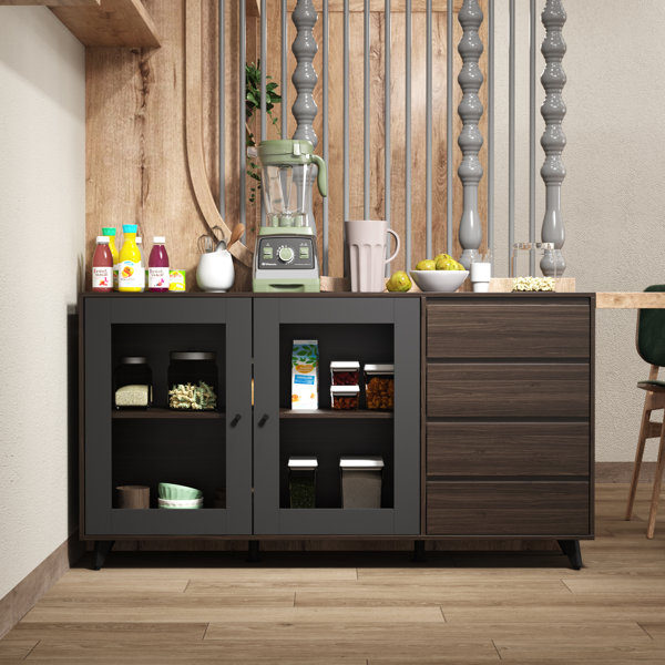 Ebern Designs Modern 63” Wide Dining Room Sideboard Buffet - Wayfair Canada