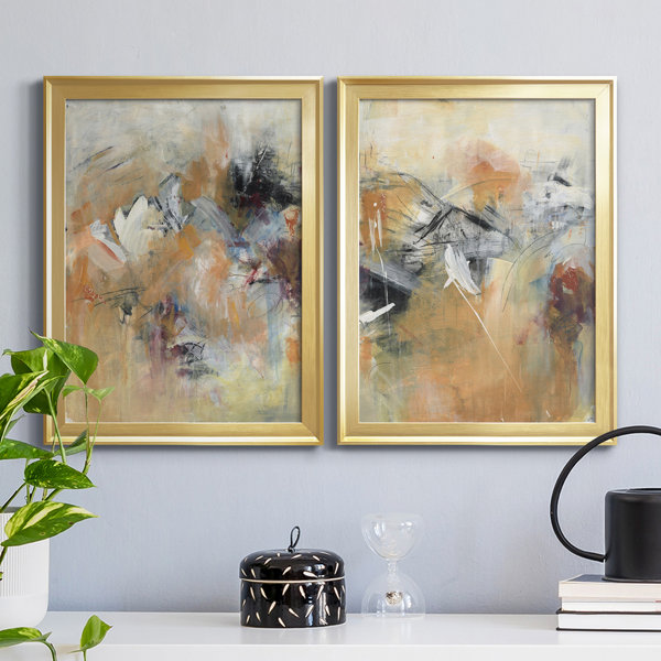 Orren Ellis Frozen Spring I Framed On Canvas 2 Pieces Graphic Art | Wayfair