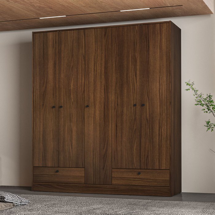 Wade Logan® Akain Manufactured Wood Armoire & Reviews | Wayfair