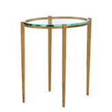 Currey & Company Gilt Rectangular Coffee Table by Gilbert Poillerat ...