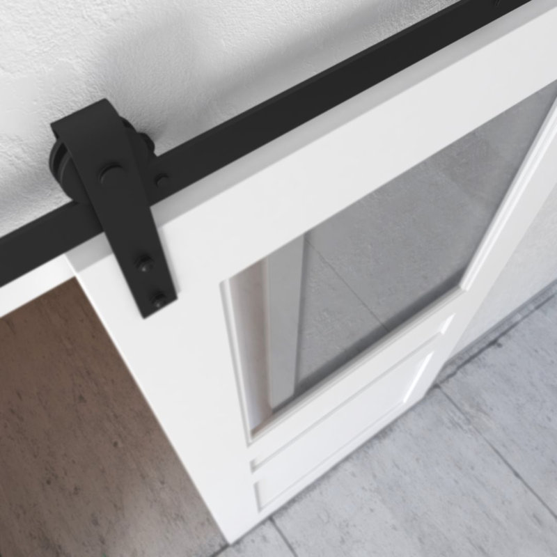 Urban Woodcraft Paneled Wood and Glass Painted Butler's Pantry Barn ...