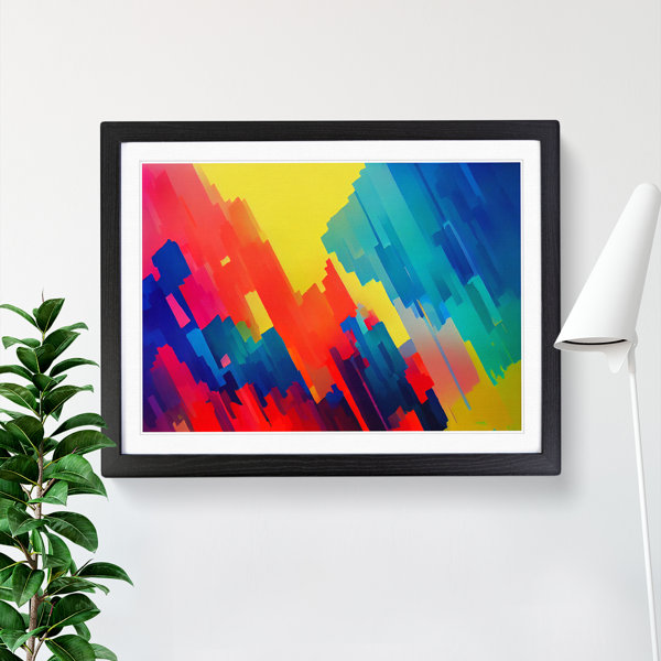 Metro Lane Ultimate Abstract Art - Single Picture Frame Painting ...