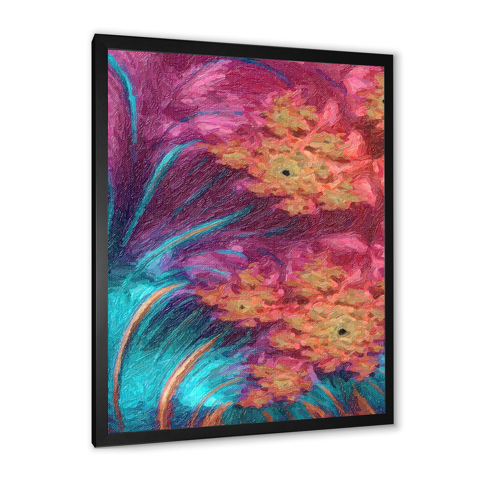 Winston Porter Purple Stroke Of Flowers Stroke Of Flowers - Picture ...