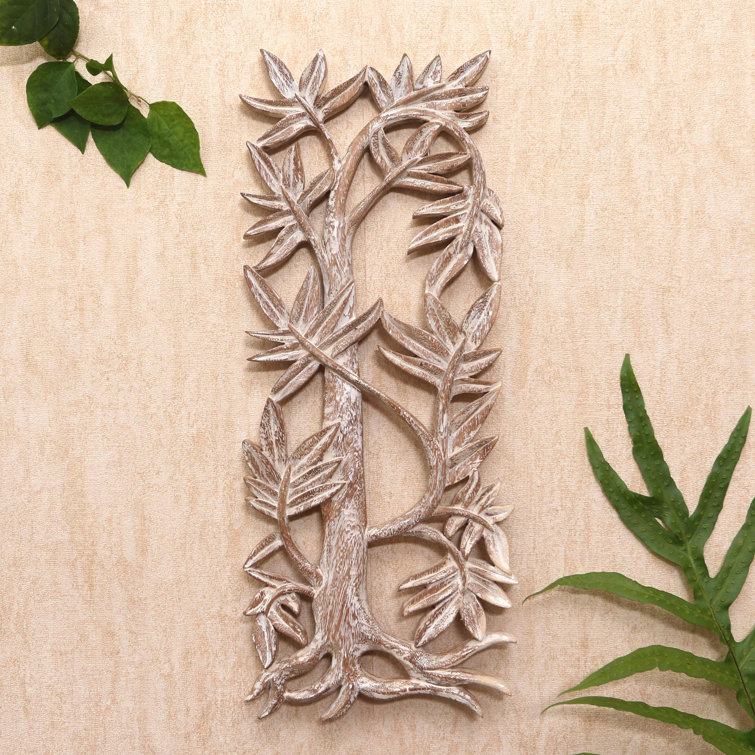Bayou Breeze Growing Bamboo Wood Relief Panel Wall Décor | Wayfair