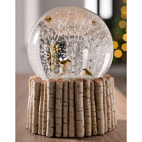 The Seasonal Aisle Robin Snow Globe & Reviews | Wayfair.co.uk
