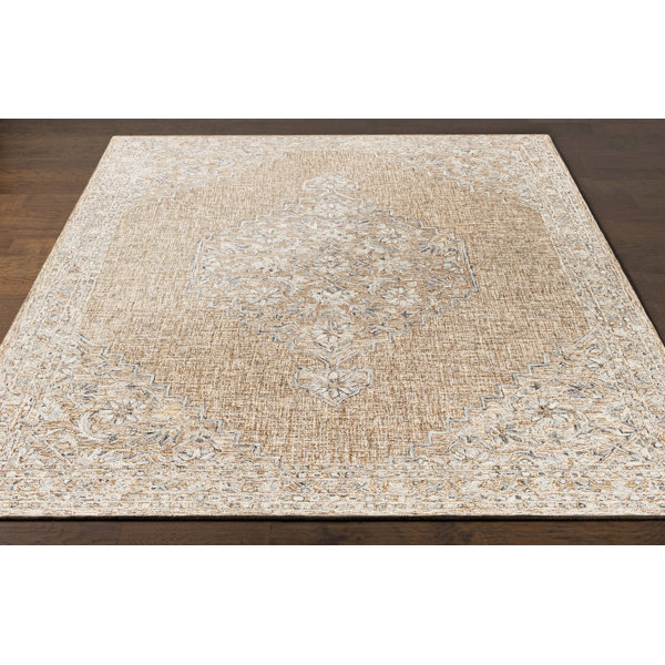 Bungalow Rose Symphony Area Rug Brown | Wayfair