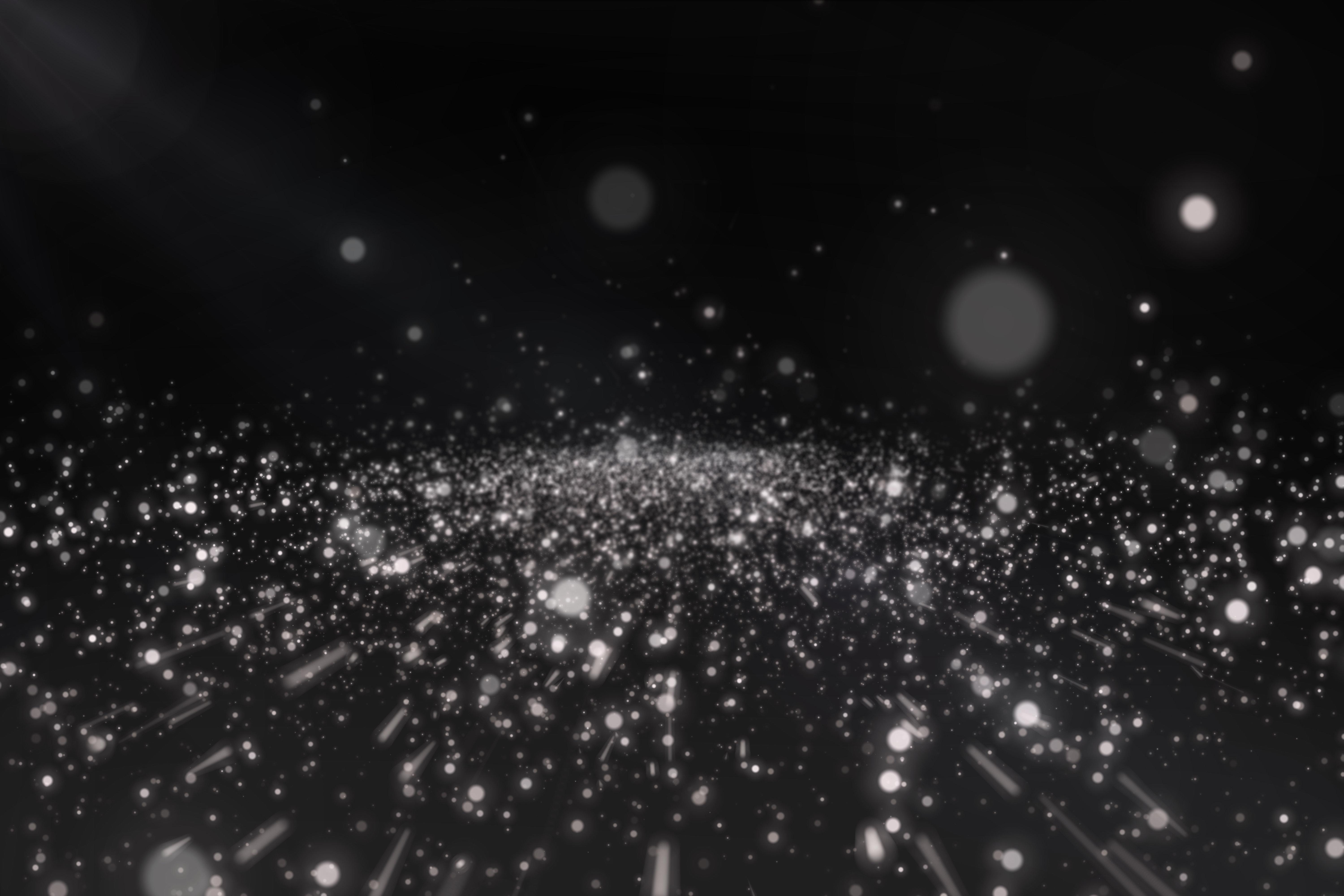 Hokku Designs White Particles On Black Background | Wayfair