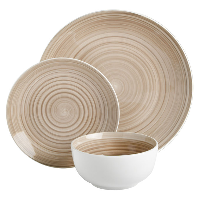 Gibson Home Porcelain China Dinnerware Set - Service for 4 & Reviews ...