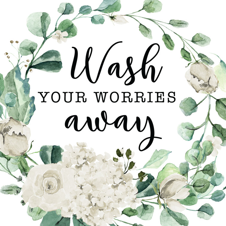 Maturi Black And White Wash Worries Away | Wayfair.co.uk