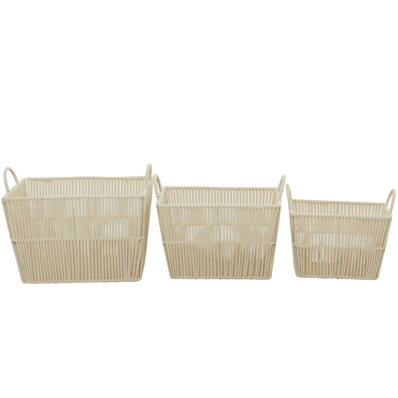 Beachcrest Home 3 Piece Metal Basket Set | Wayfair