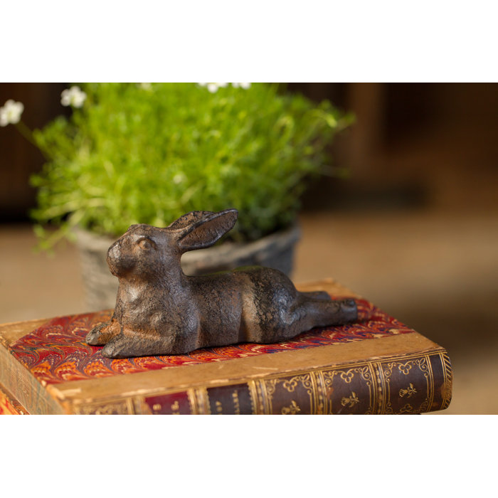 Charlton Home® Tignall Cast Iron Bunny Rabbit & Reviews | Wayfair