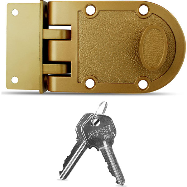 NU-SET NUSET Kwikset Keyed Interlocking Deadbolt Lock, Jimmy Proof ...