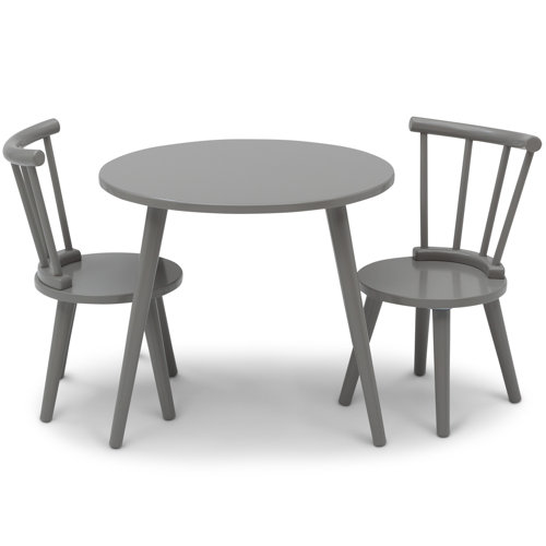 Delta Children Kids Solid Wood Round Play Table and Chair Set & Reviews ...