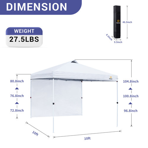 Nice C Abri de soleil, tente portative 8 personnes avec sac de ...