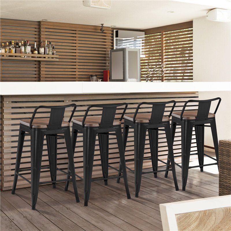 Williston Forge Armagh Solid Wood Stool | Wayfair