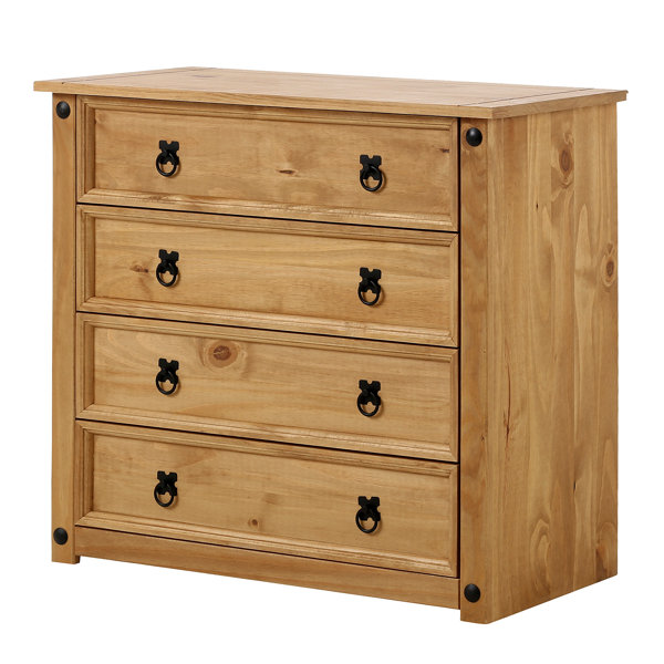 Solid Wood Chest Of Drawers 2 And 4 Draws | Wayfair.co.uk