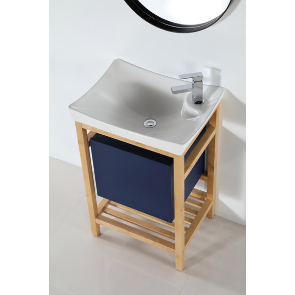 Wrought Studio Denelle 23.62'' Free-standing Single Bathroom Vanity ...