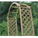 Gracie Oaks Wooden Garden Arch (Tan) With Ground Spikes | Wayfair.co.uk