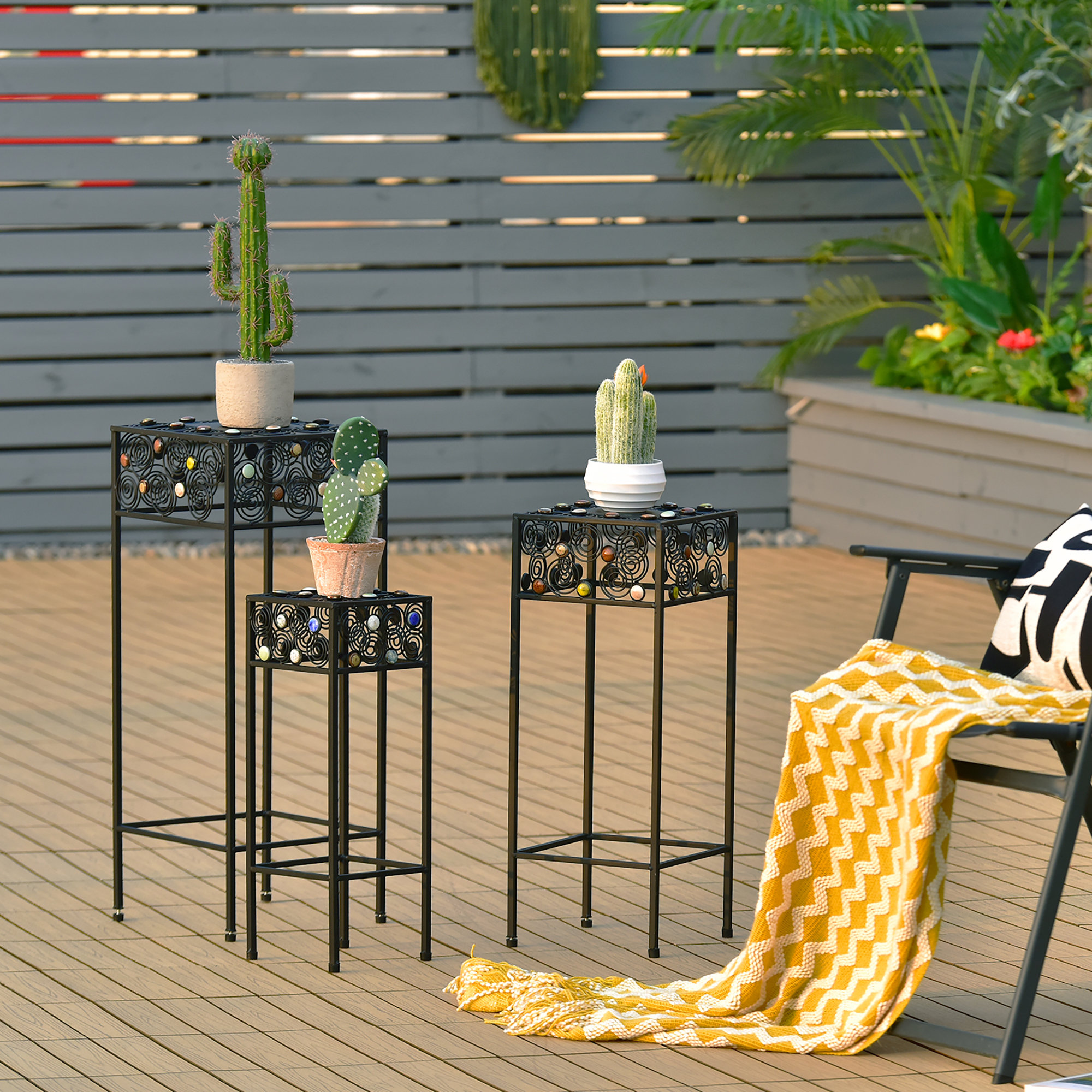 Red Barrel Studio® 3 Piece Plant Stand Set | Wayfair