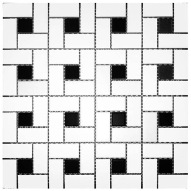 Splash Tile Cascade Porcelain Pinwheel Mosaic Wall & Floor Tile ...