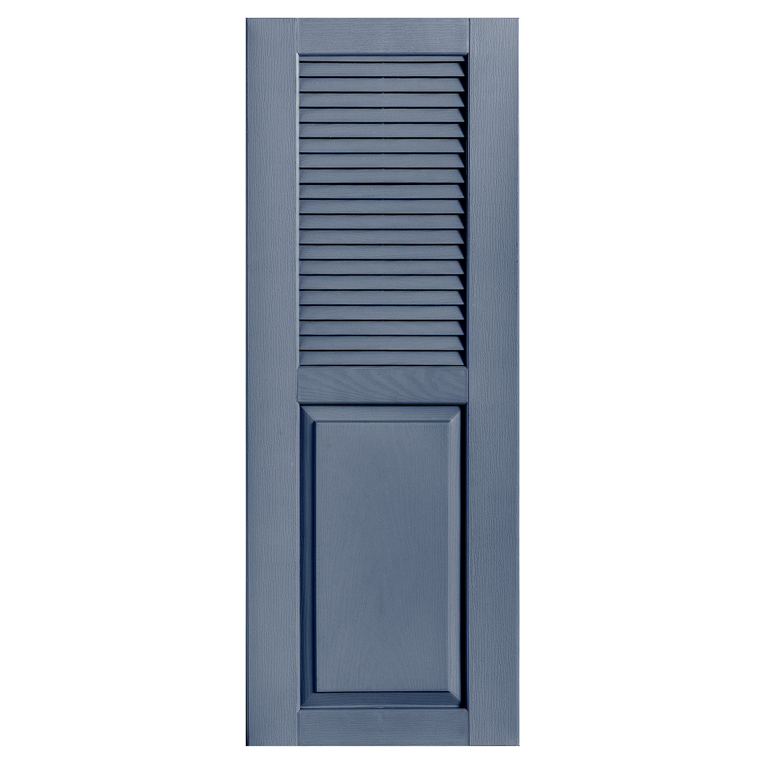 Alpha Shutters Straight Top Combination Louvered | Wayfair