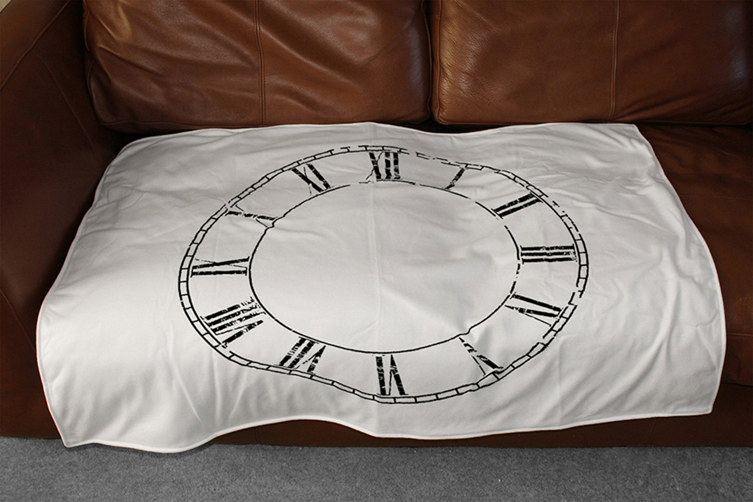Andrew Lee Roman Numeral Clock Blanket | Wayfair