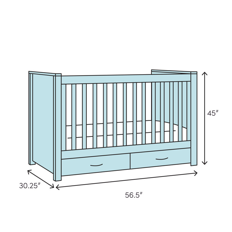 Child Craft Redmond 4-in-1 Convertible Crib & Reviews | Wayfair