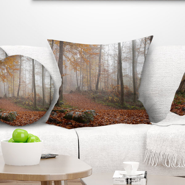 The Twillery Co.® Schafer Landscape Autumn Forest in Germany Pillow ...