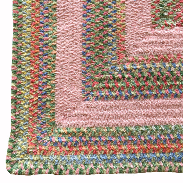 August Grove® Brayden Pink/Green Rug | Wayfair