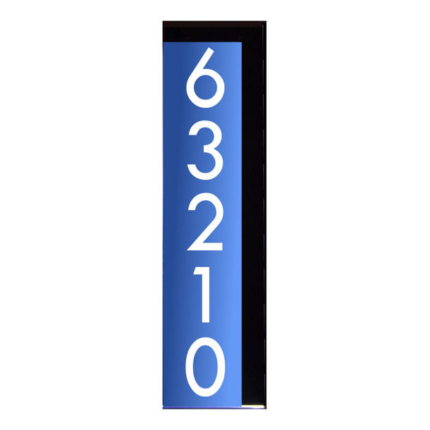 EZStreetSigns Vertical LED address sign with plug in transformer ...