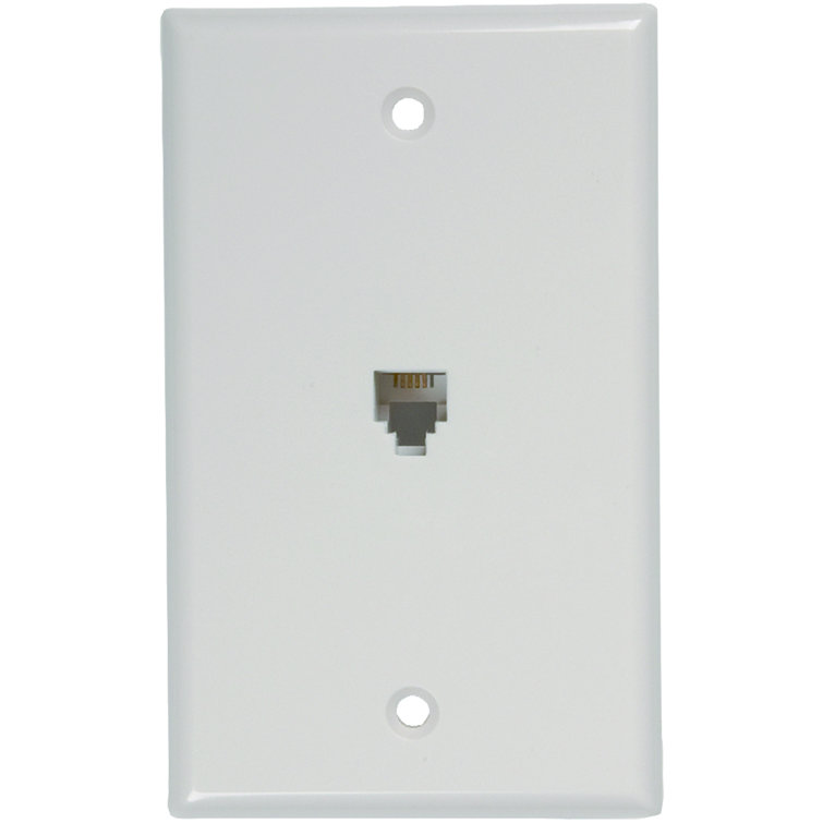 RCA Products 1-Gang Phone Jack Wall Plate | Wayfair