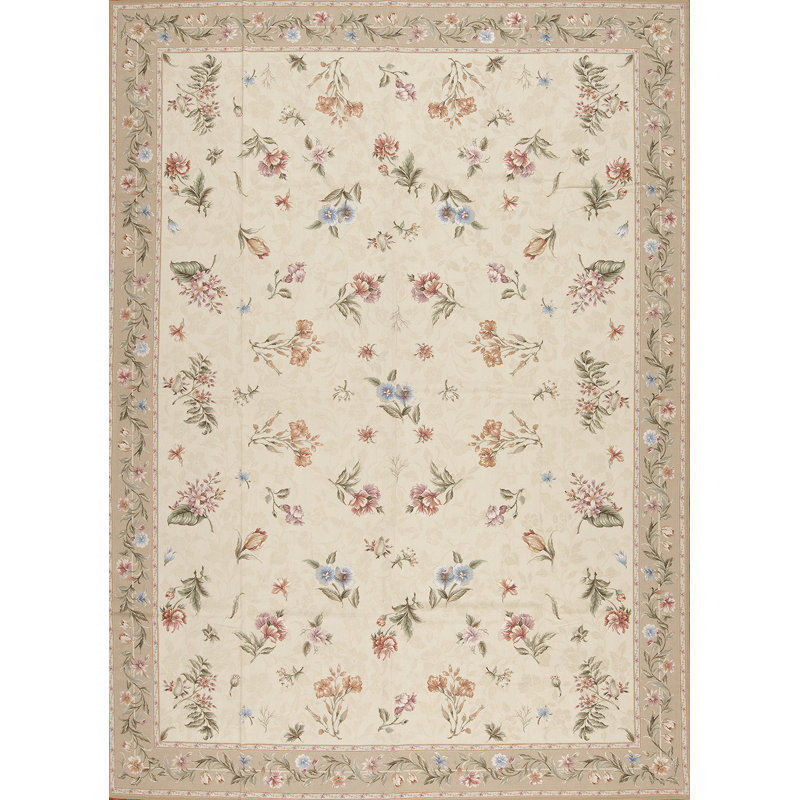 Samad Rugs Highland Needleworks Handmade Handwoven Wool Ivory/Beige Rug ...