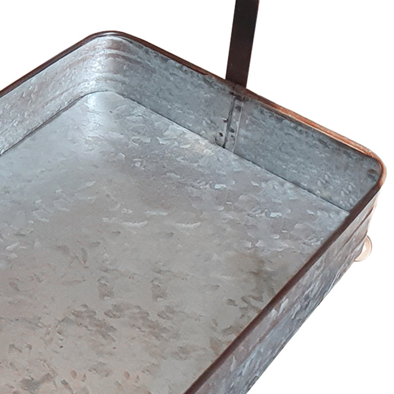 Gracie Oaks Rustic Style Metal Crockery Holder Utensil Crock & Reviews ...