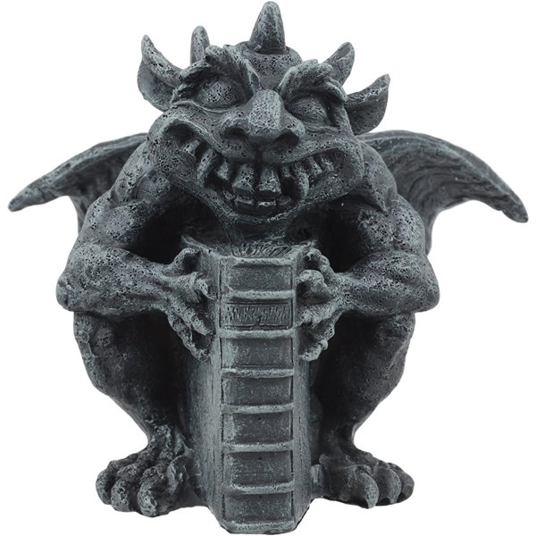 Trinx Desree Gothic Guardian of Bibliography Horned Gargoyle Reading ...