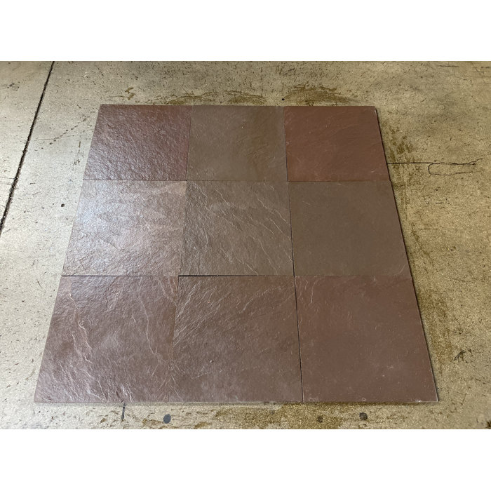 Stone & Tile Shoppe, Inc. Plum 12" x 12" Slate Wall & Floor Tile | Wayfair