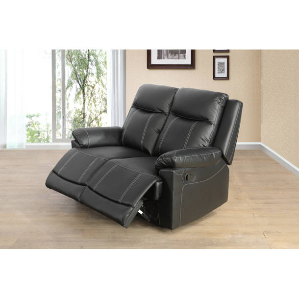 Red Barrel Studio® Mixell 35'' Wide Genuine Leather Home Theater | Wayfair