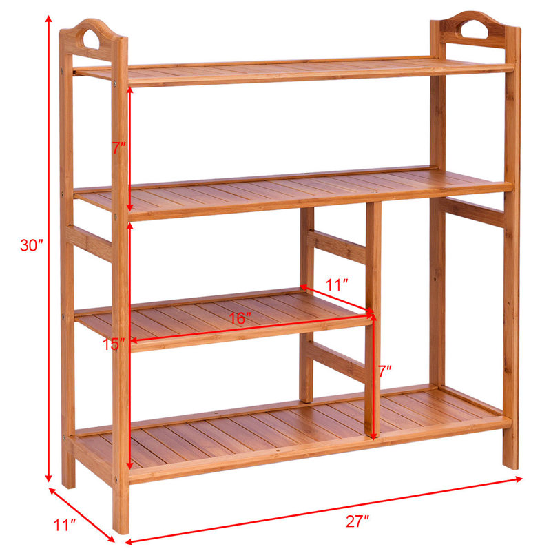 Rebrilliant Multifunction 11 Pair Shoe Rack & Reviews | Wayfair