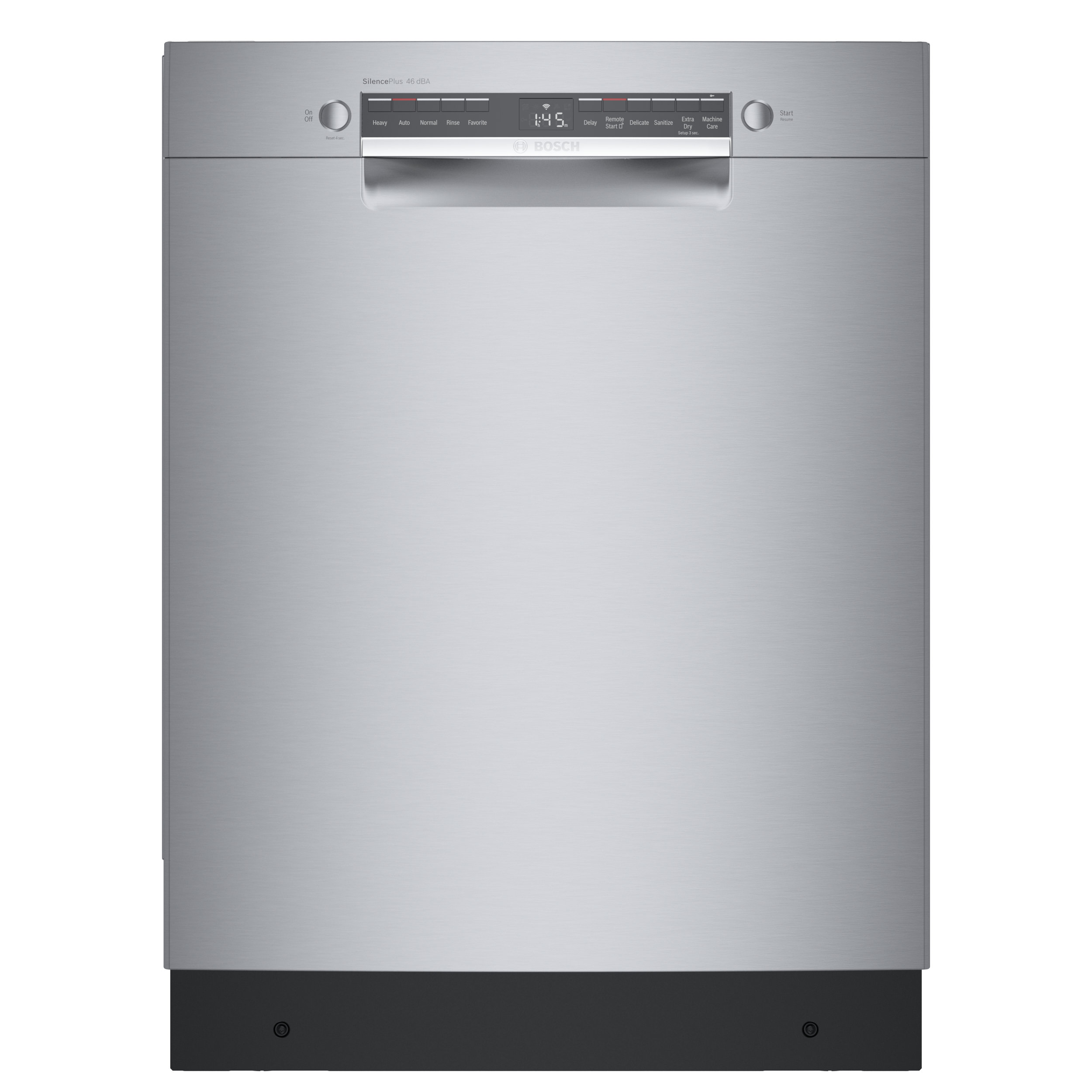 Bosch 300 Series 24" 46 Decibel dBA Smart Built-In Front Control ...
