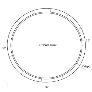 ReginaAndrew Plaza Mirror Round | Perigold