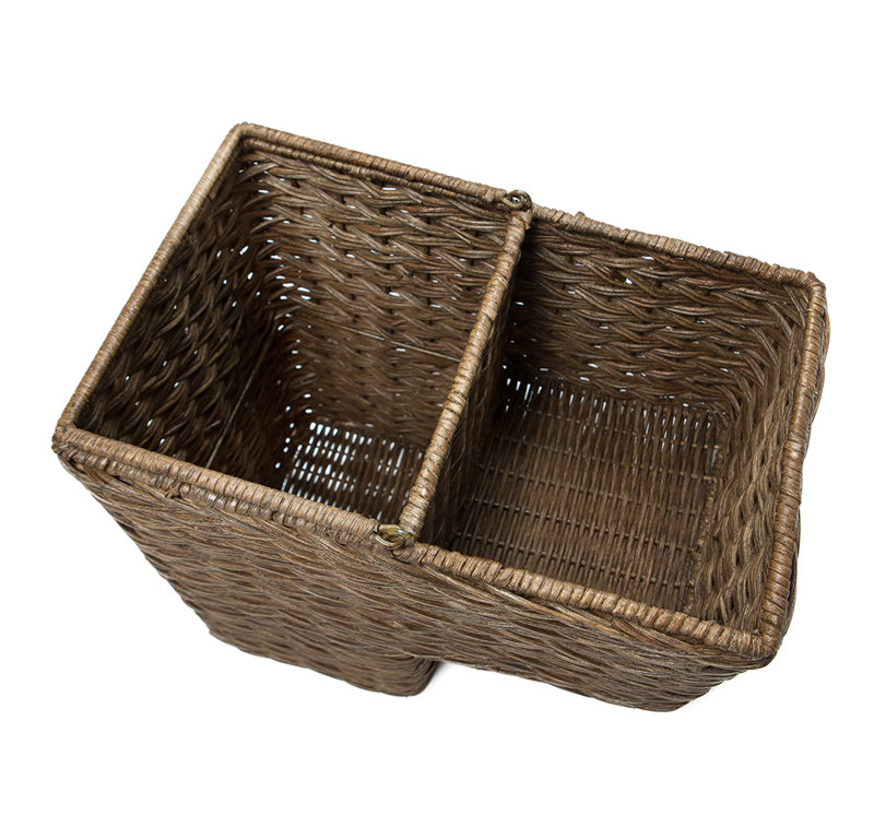 Bayou Breeze Sweater Weave Wicker Basket & Reviews | Wayfair