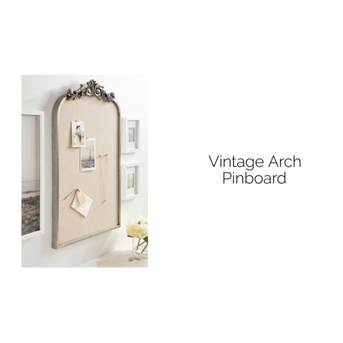 House of Hampton® Arendahl Arch Framed Pinboard 19x31 | Wayfair