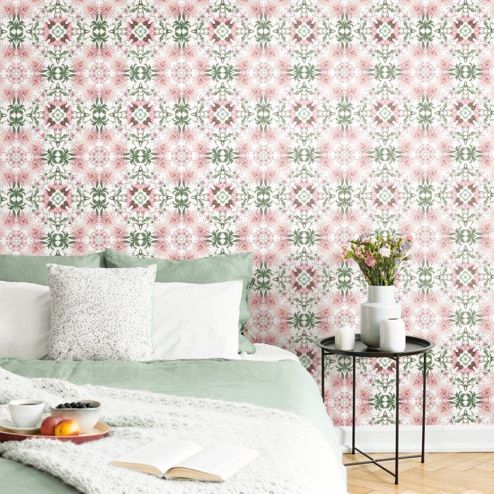 Red Barrel Studio® Schlueter Peel & Stick Geometric Wallpaper | Wayfair