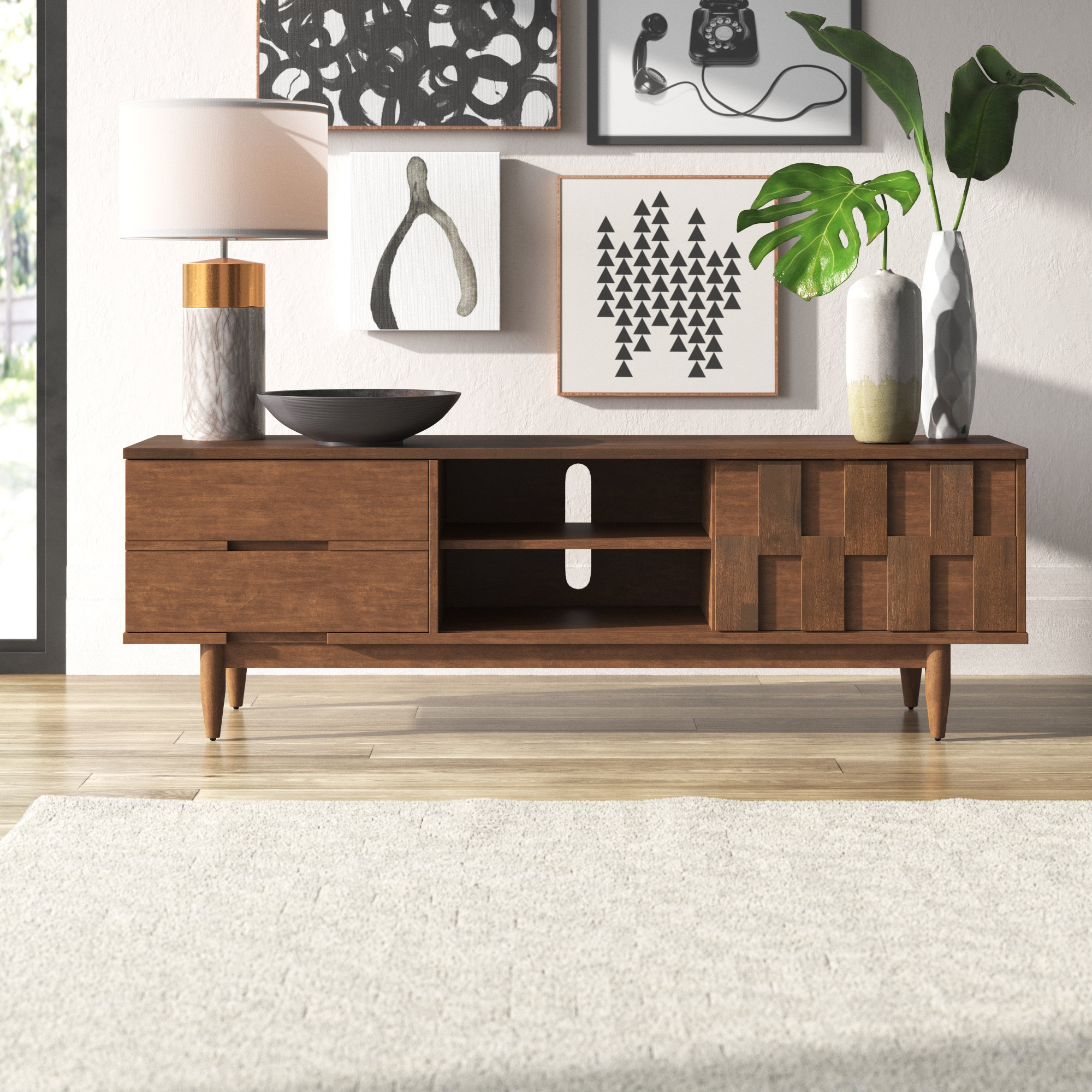 Mercury Row® Petterson TV Stand for TVs up to 78" & Reviews | Wayfair