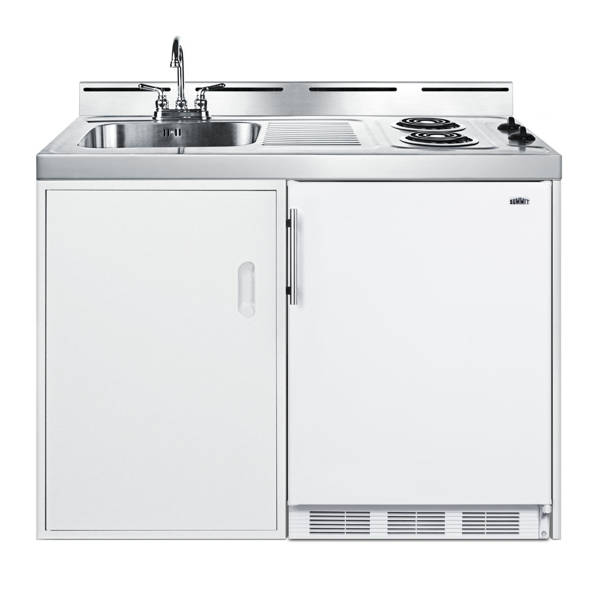 Summit Appliance All-In-One Combo Kitchens 3.2 Cubic Feet Kitchenette ...