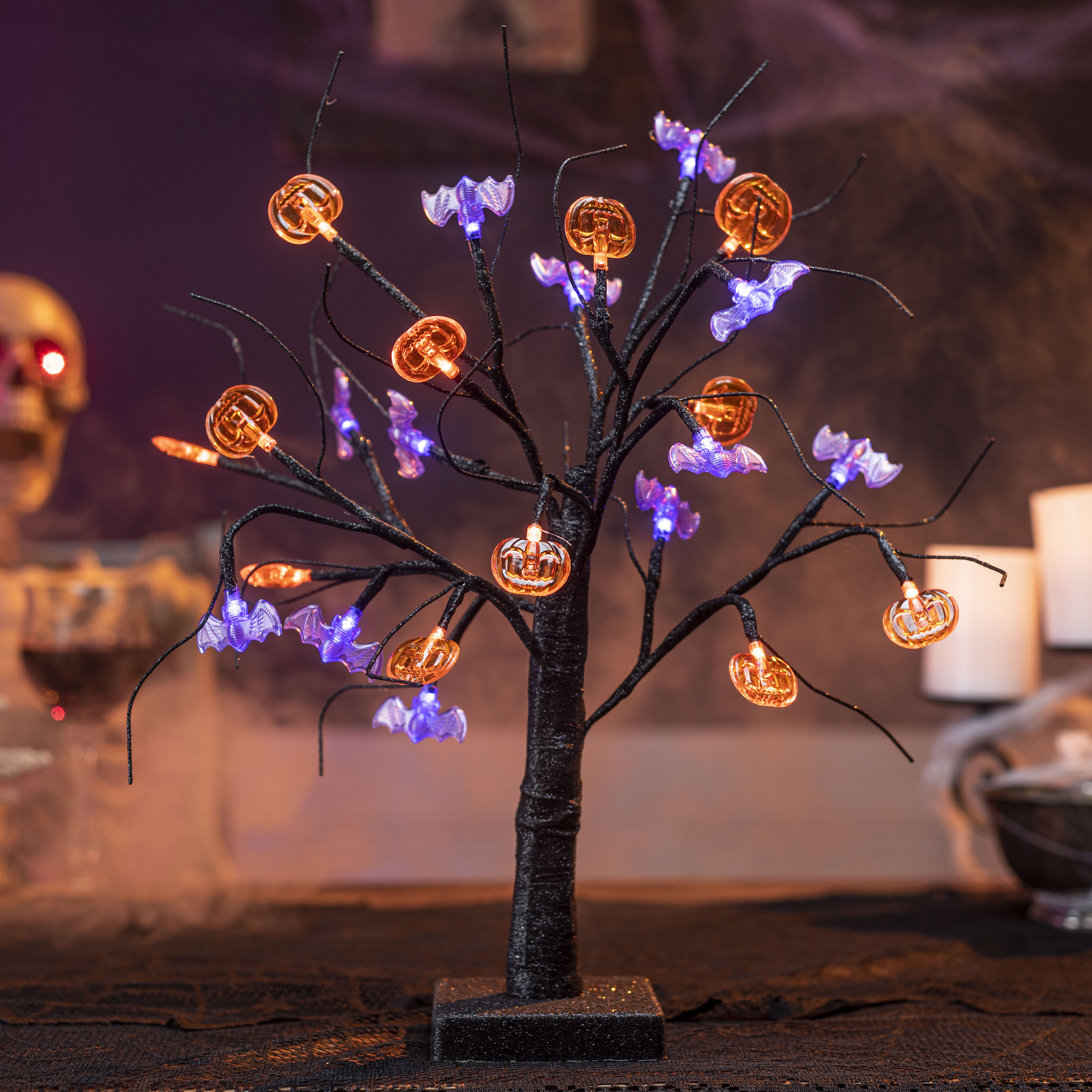 The Holiday Aisle® Spooky Tree Lighted Display | Wayfair