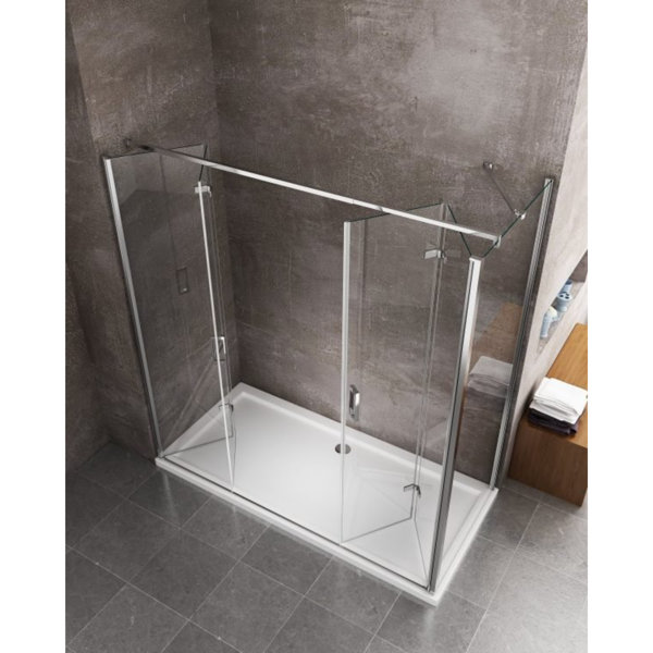 Ebern Designs Gretchyn Rectangular Shower Enclosure - 1900 x 1920 mm ...