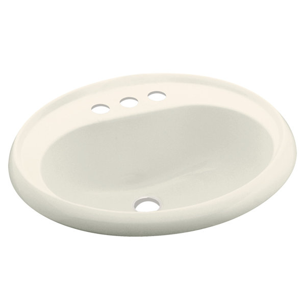 Sterling by Kohler Vikrell Circular Drop-In Bathroom Sink with Overflow ...