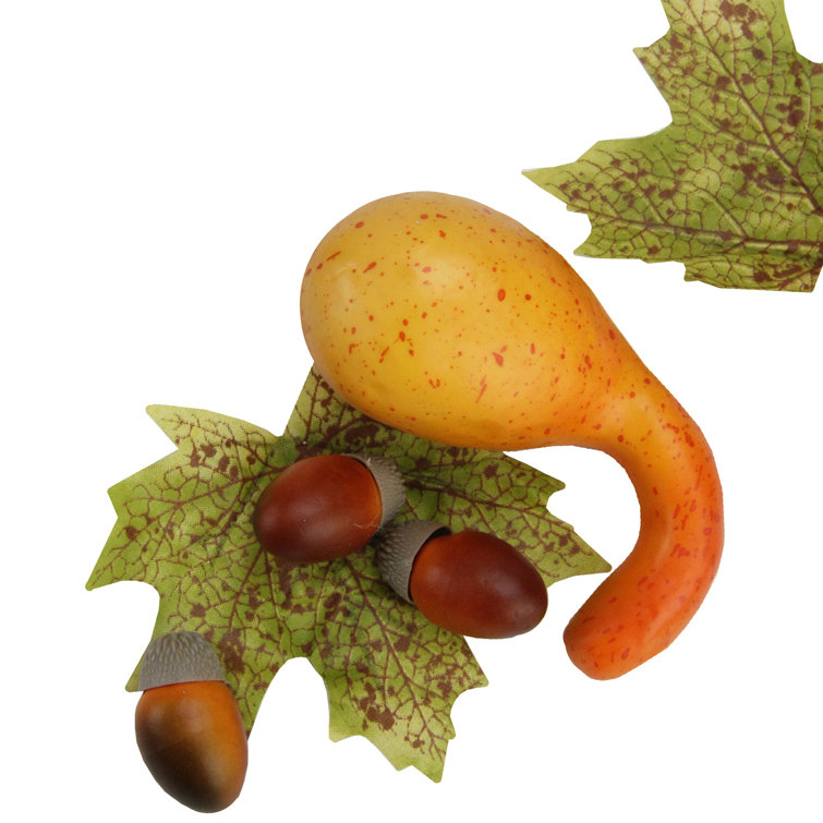 Northlight Autumn Harvest Artificial Pumpkin Gourd Acorn and Leaf ...