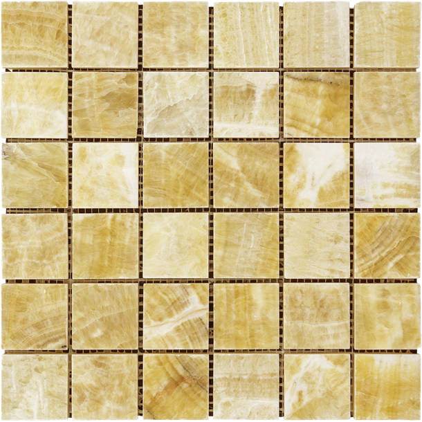 Stone & Tile Shoppe, Inc. Honey Natural Stone Grid Mosaic Wall & Floor ...
