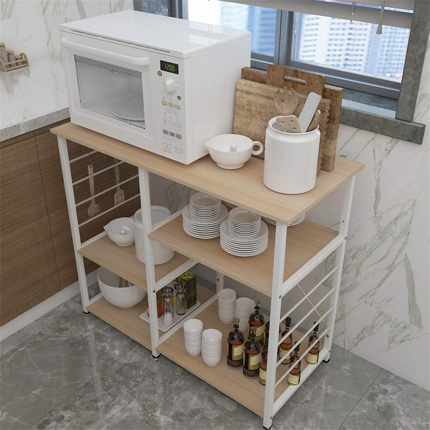 Levi Beer Cinambei Kitchen Baker''s Rack Utility Microwave Oven Stand ...